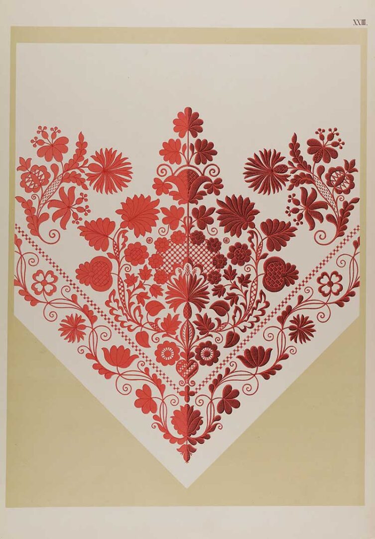 Free Stunning Folk Art Embroidery Patterns from the Past - Picture Box Blue