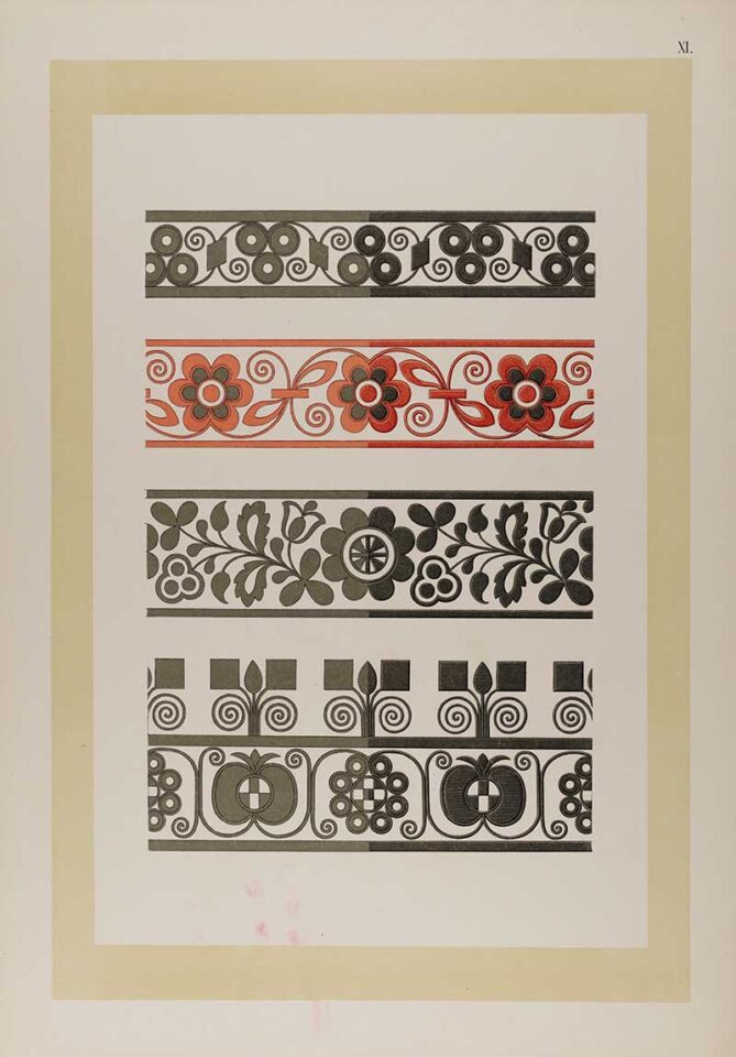Free Stunning Folk Art Embroidery Patterns from the Past - Picture Box Blue