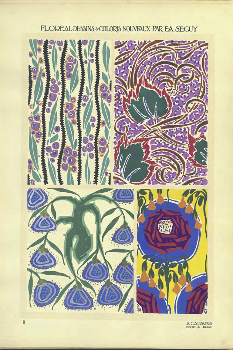 Séguy’s Floréal: 20 Stunning Art Nouveau Flower Pattern Designs ...