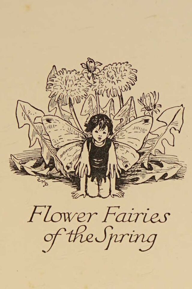 Free Vintage Flower Fairy Prints by Cicely Mary Barker - Picture Box Blue