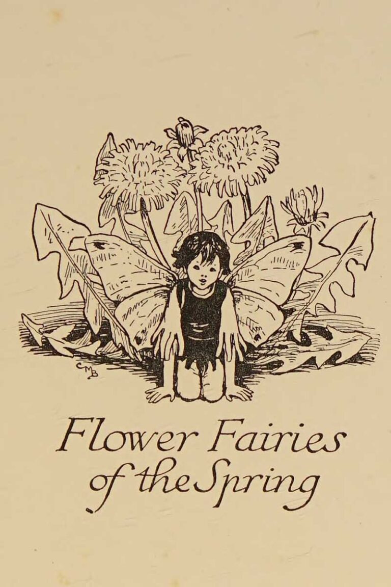 Free Vintage Flower Fairy Prints by Cicely Mary Barker - Picture Box Blue