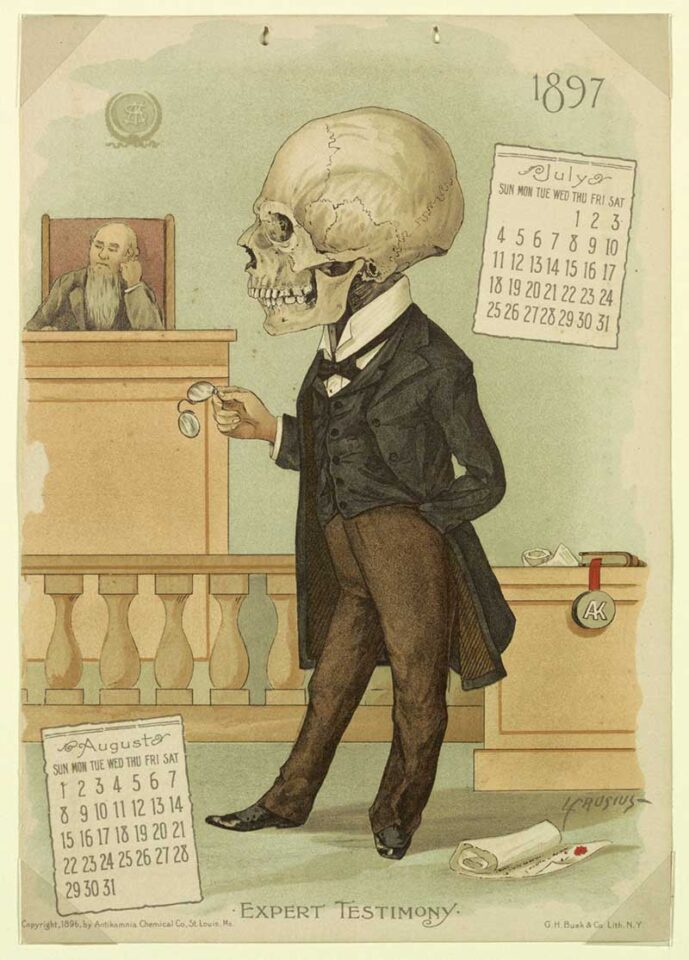 Vintage Spooky Printables: Skeleton Calendars, Oddities & Posters ...